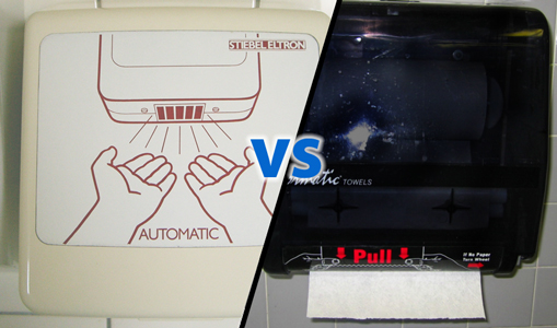 Sustainability Showdown: Hand Dryers vs. Paper Towels | Center for ...